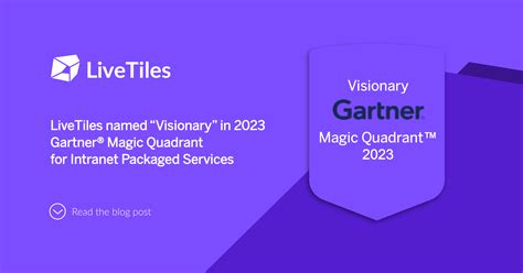 Livetiles Named Visionary In 2023 Gartner® Magic Quadrant