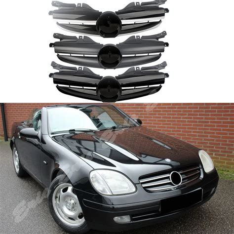 프론트 레이싱 빌렛 범퍼 그릴 어퍼 커버 메르세데스 벤츠 R170 Slk 클래스 Slk200 Slk230 Slk280