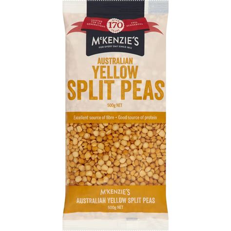 Calories In Mckenzies Yellow Split Peas Raw