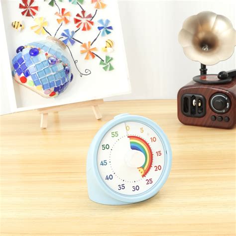 Aevxkhi Visual Timer Non Ticking 60 Minute Countdown Timer With Colorful Pattern Design