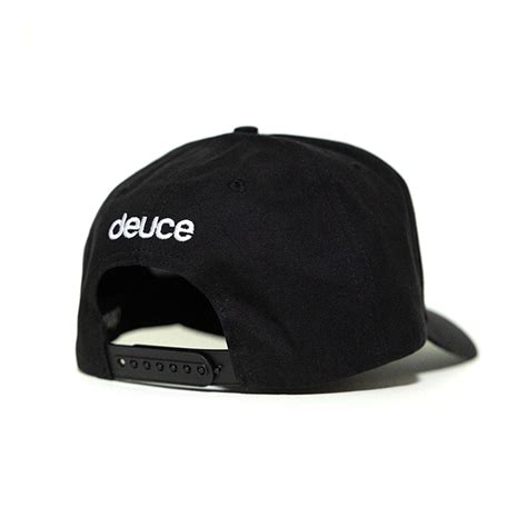 Deuce Peace Snapback Hat Black Deuce Brand