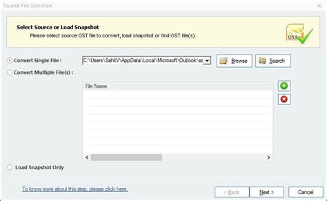 How To Split Large OST Files