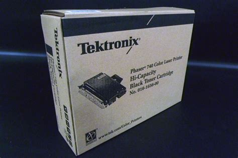 New Sealed Tektronix 016 1656 00 Phaser 740 Black Toner Cartridges