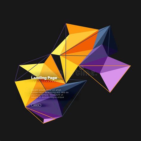 Vector 3d Triangle Abstract Background Polygonal Geometric Design