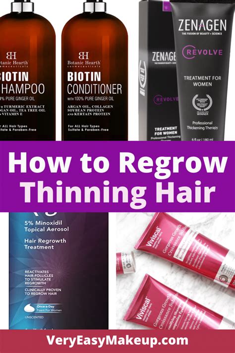 How To Regrow Thinning Hair For Women