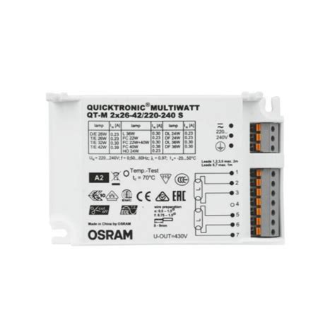 Osram Quicktronic Multiwatt Qt M 2x26…42 S Nova Business Company