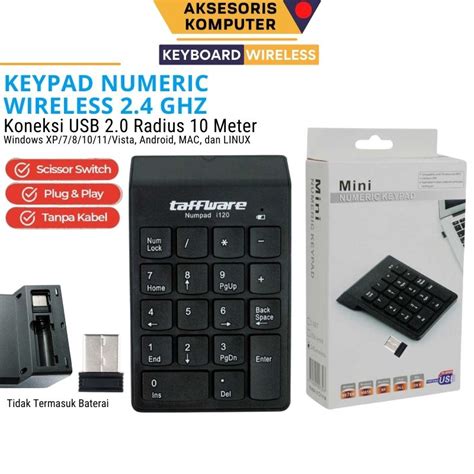 Jual Keypad Angka Numeric Wireless 2 4 Ghz Usb Dongle 10 Meter Plug And Play Komputer And Laptop