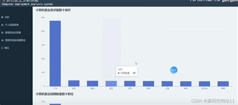 基于pythondjango的计算机专业就业分析可视化系统simpleui里面添加可视化图表 Csdn博客