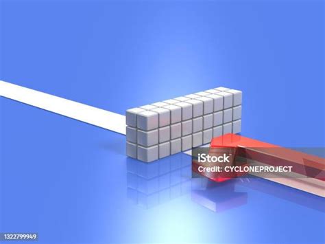 장애물로 인해 돌아오는 화살표입니다 그것은 철수를 나타냅니다 3d 렌더링 0명에 대한 스톡 사진 및 기타 이미지 0명 3차원 형태 개념 Istock