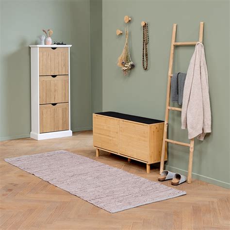 ფეხსაცმლის კომოდი Vandsted ბენჩი ხისფერი Jysk