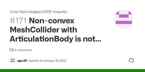Non Convex MeshCollider With ArticulationBody Is Not Supported Issue