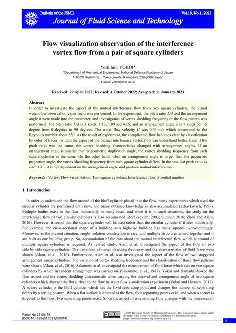 Pdf Flow Visualization Observation Of The Interference Vortex Flow
