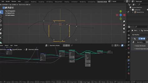 Creating Intersection Points Along The Intersecting Parts Of Two Splines Geometry Nodes Youtube