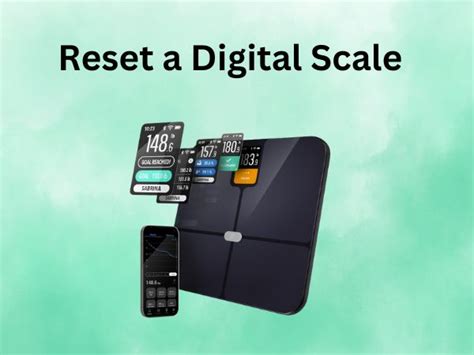 How To Reset A Digital Scale A Comprehensive Guide