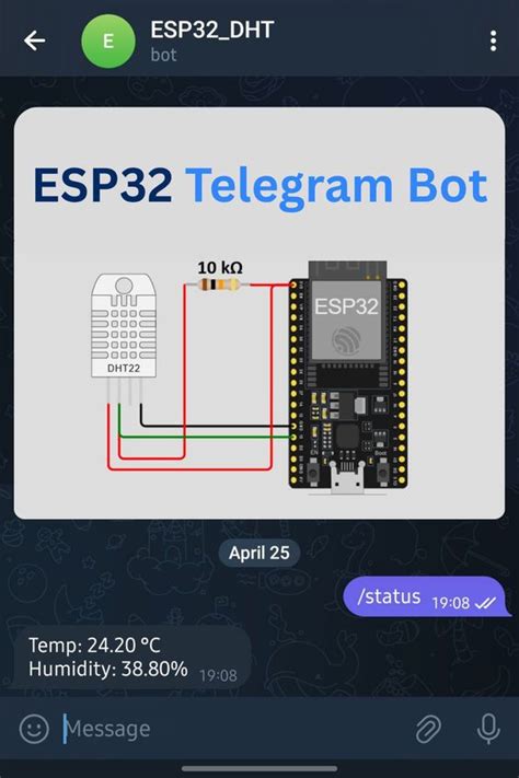 Build A Smart Esp32 Project That Reads Dht22 Sensor Data And Sends It To Telegram 🌡️📡 Get Real
