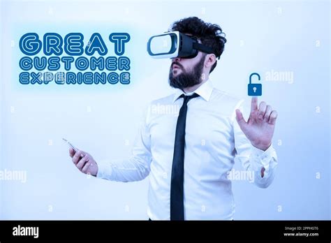 Text Caption Presenting Great Customer Experience Word For Responding