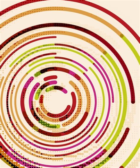 Premium Vector Circular Lines Circles Geometric Abstract Background Vector Illustration