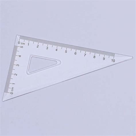 제도용자 투명 삼각자 단품 수학교구 도면 플라스틱 초등삼각자 홈플러스 택배배송