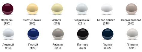 Цвета Лада Гранта - Lada Granta Club