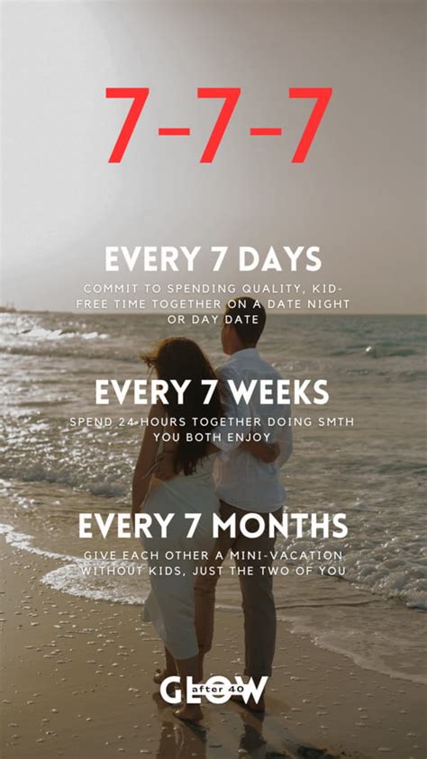 The 7 7 7 Rule For A Happy Connected Relationship After40glow