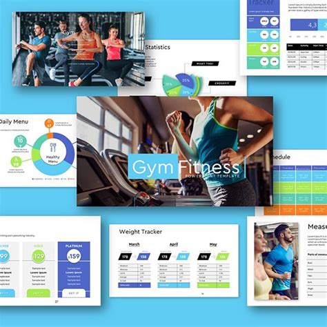 Шаблон презентации фитнес услуг Gym Biecom Market скачать на Wildberries Цифровой 181074