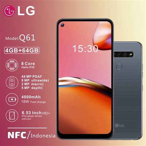 Jual HP LG Q Inci MP MP MP MP Type C GB GB Hp Murah LG Samsung Sonydisplay