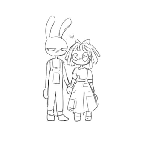 Pomni And Jax Kissing Coloring Pages [2025]