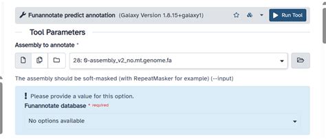 Issue With Funannotate Database Step In Funannotate Predict Annotation