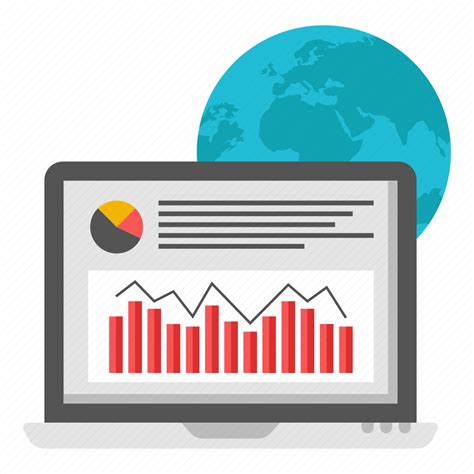 Global Analytics Infographic Statistics Data Chart Graph Icon