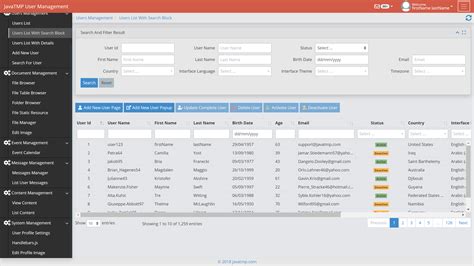 Javatmp Bootstrap Admin And Dashboard Template