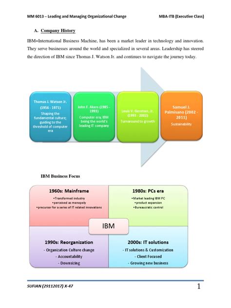Ibm Vision And Values Pdf Ibm Strategic Management