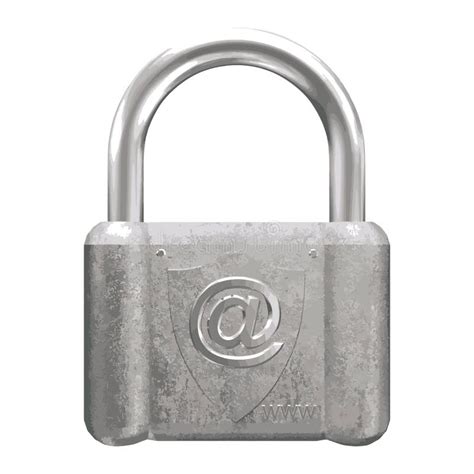 Metal Lock Website Protection Password Protection Of Websites Stock Illustration