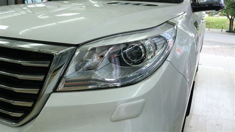 成都哈弗h9车灯改装夜锋激光led双光透镜大灯 天一车灯专业改装店