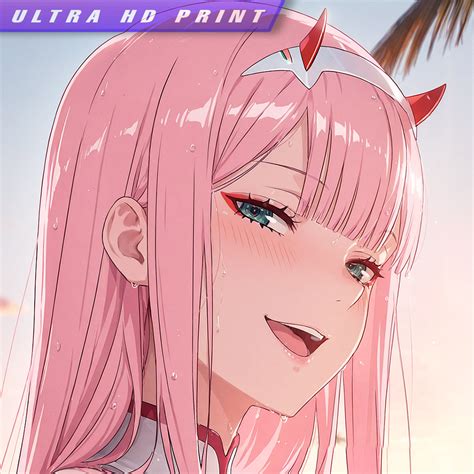 Premium Wall Scroll Poster Darling In The Franxx Zero Two Summer