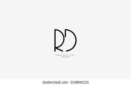 Alphabet Letters Initials Monogram Logo Rd Stock Vector Royalty Free 2158041115 Shutterstock