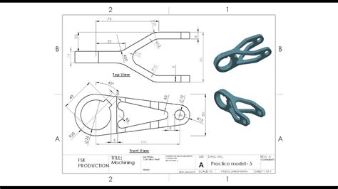 How To Make A Model In Solidworks 2016 Practice Model 5 Youtube