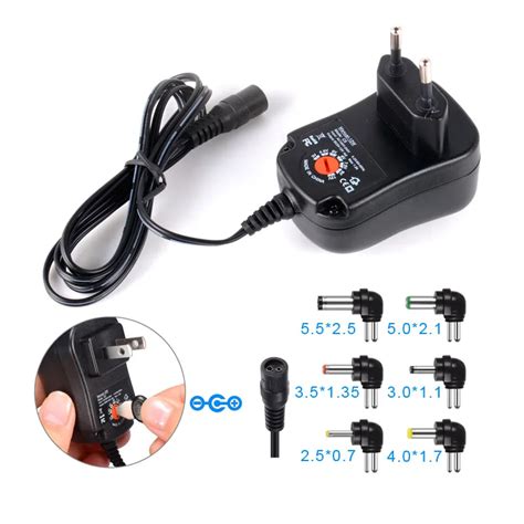 Universal W Charger Ac Dc Adapter Switching Power Supply With Selectable Adapter Plugs