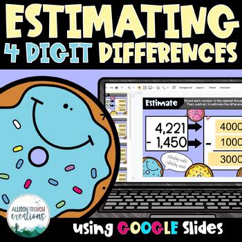 Estimating Differences Of Digit Numbers Digital Activity By Allison French