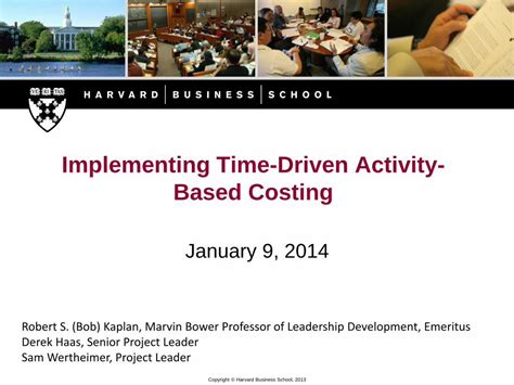 Pdf Implementing Time Driven Activity