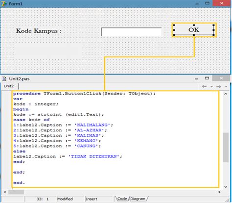 Cara Membuat Aplikasi Kode Kampus Pada Delphi Alfihuda Cloud