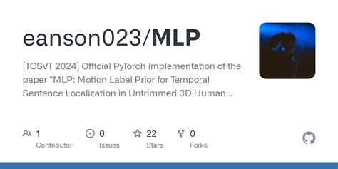 Github Eanson023mlp Tcsvt 2024 Official Pytorch Implementation Of The Paper Mlp Motion