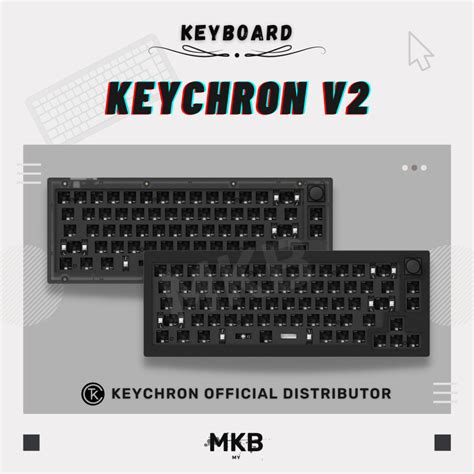 Keychron V2 Keyboard Kit Hot Swap Custom Rgb Qmk Via South Facing Screw