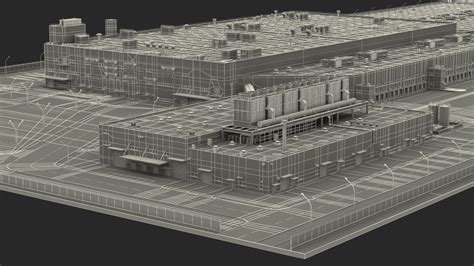 테슬라 기가 상하이 공장 3d 모델 199 3ds Blend C4d Fbx Max Ma Lxo Obj Free3d