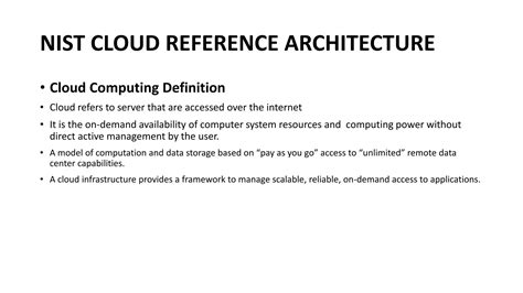 Ccs335 Cloud Architecture Model And Infrastructure Pptx