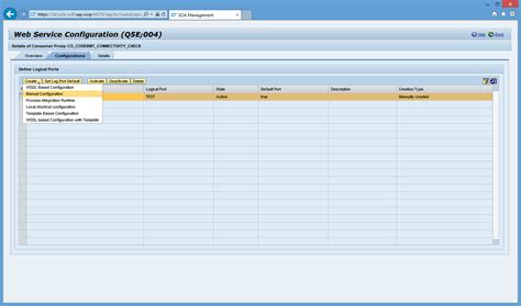 Creating A Default Port In Soa Management For A Co Sap Community