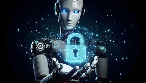 Premium Photo Artificial Intelligence Cybersecurity Businessman And Data Protection Concept