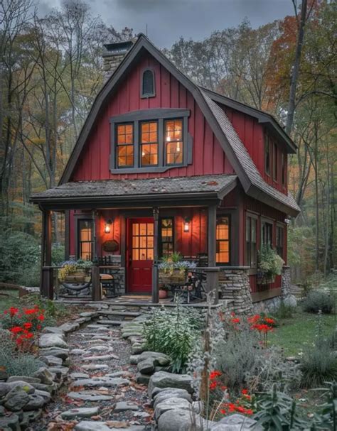 Pin By My Info On Small Barn House In 2025 Barn House Design Red