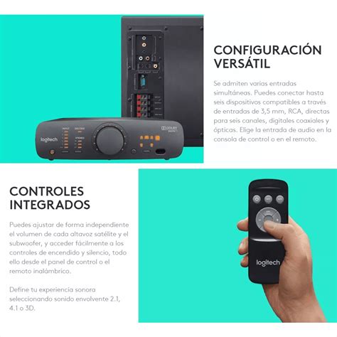 Parlantes 5 1 Logitech Z906 Adaptador Bluetooth 3 5mm Soportes Agaval