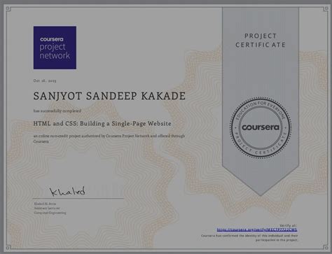 Completed Html And Css Course On Coursera Sanjyot Kakade Posted On