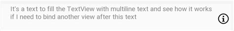 Android How Can I Bind View To The End Of Multiline Text In Text View